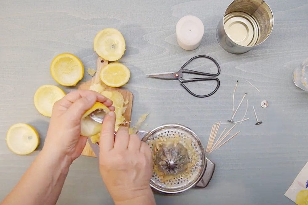 Duftende Zitronenkerzen selber machen 🍋🍋🍋